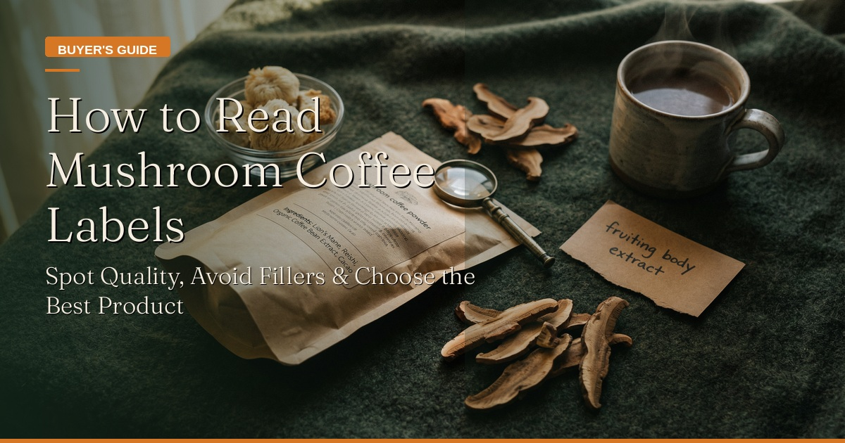 How to Read Mushroom Coffee Labels: Spot Quality, Avoid Fillers & Choo ...